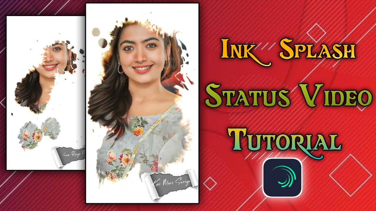 How To Make Ink Splash Photo Status Video Editing || Mrsheikh - YouTube