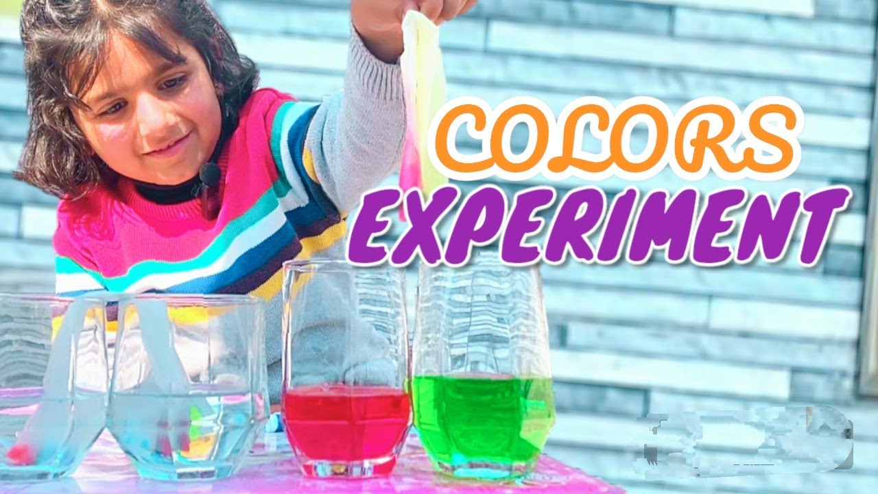 Science Experiment with Colors | Adventures with Hoorain | Village Life ...