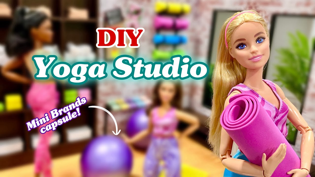 BARBIE YOGA STUDIO HOW-TO | Wave 4 Yoga Made-to-Move Barbies Unboxing ...