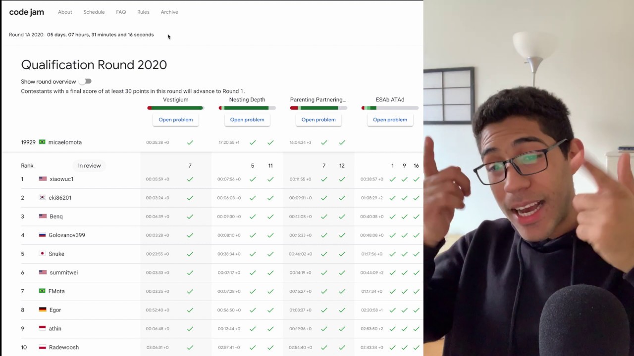 Como eu passei na primeira fase do Google Code Jam - Explicação ...