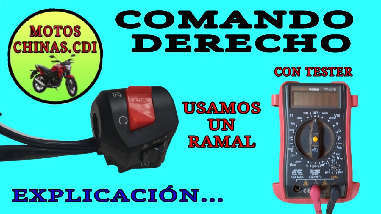 COMANDO DERECHO DE LA MOTO - YouTube