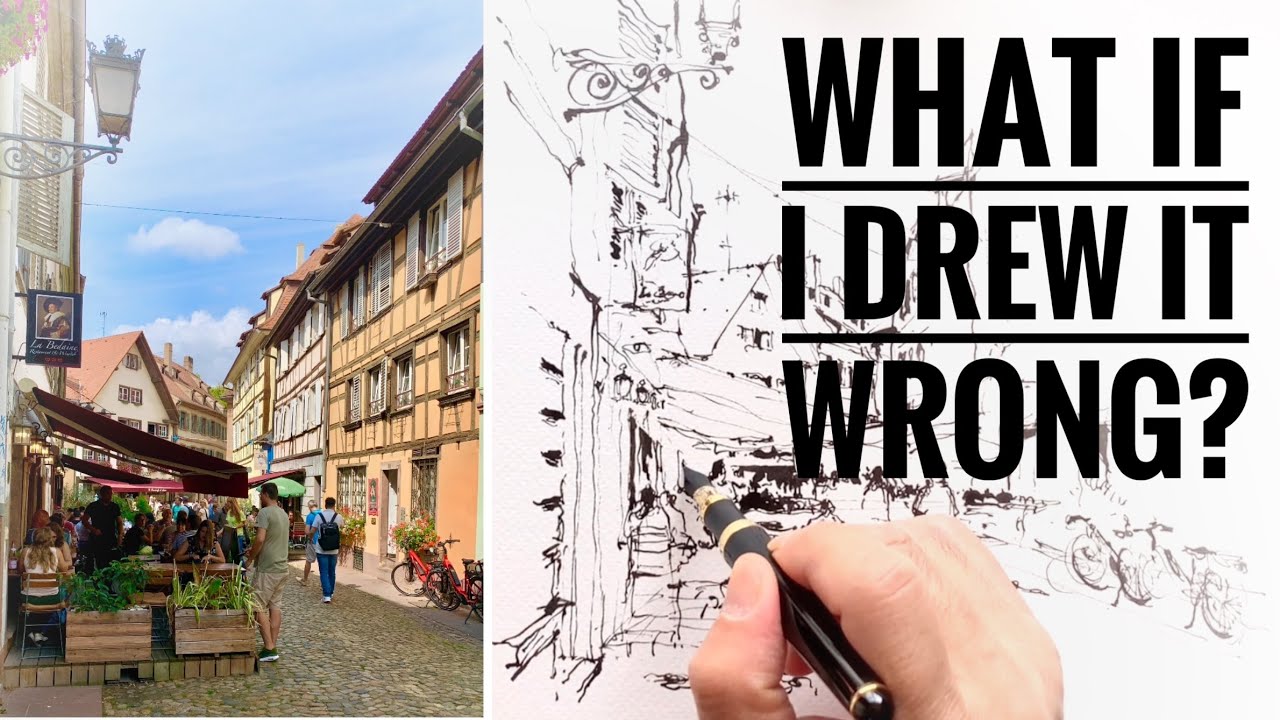 What if I draw it wrong?/Urban sketching FAQ/Loose style/Draw with ...