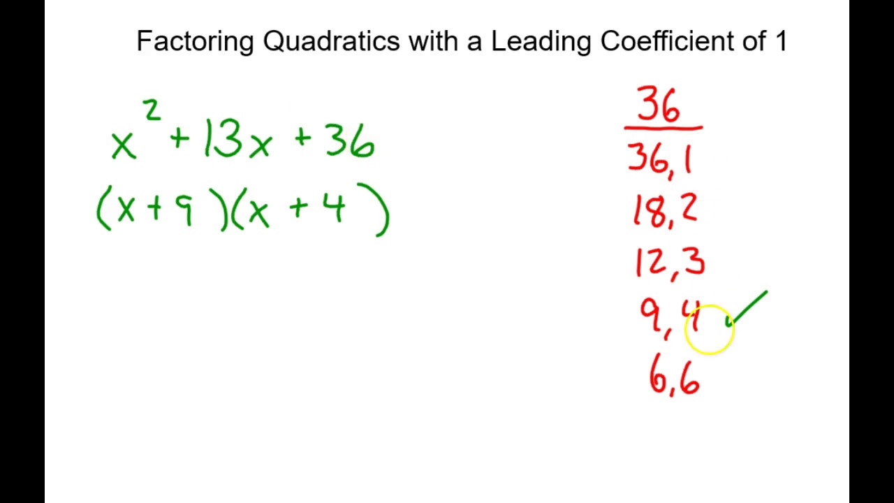 Algebra 1 Unit 4A Lesson 1 - YouTube