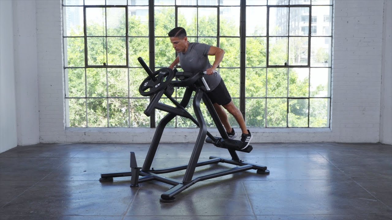 Vision Plate-Loaded-Movements-Incline Lever Row - YouTube