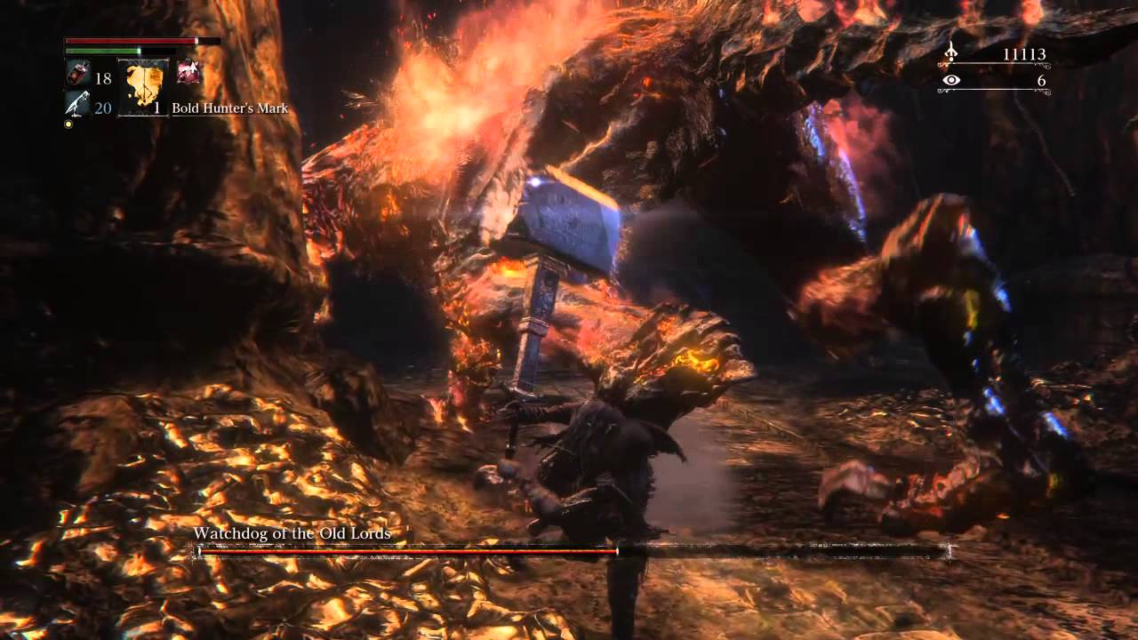 Bloodborne™:Watch dog Boss fight - YouTube