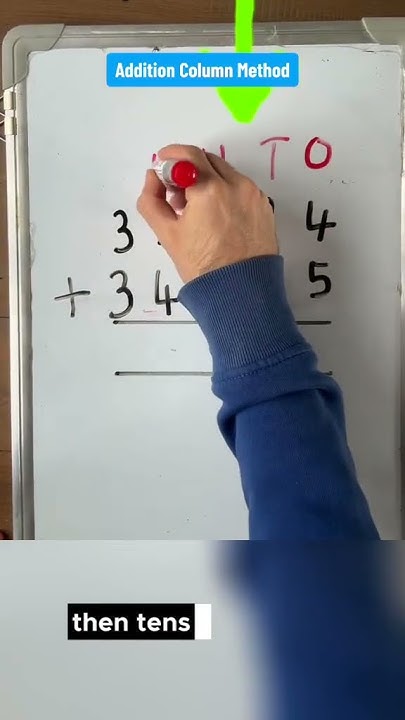 How to Use Addition Column Method #Maths - YouTube