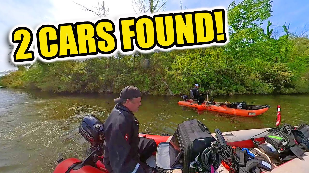 2 Muscle Cars Found Underwater In River Scuba Diving! - YouTube