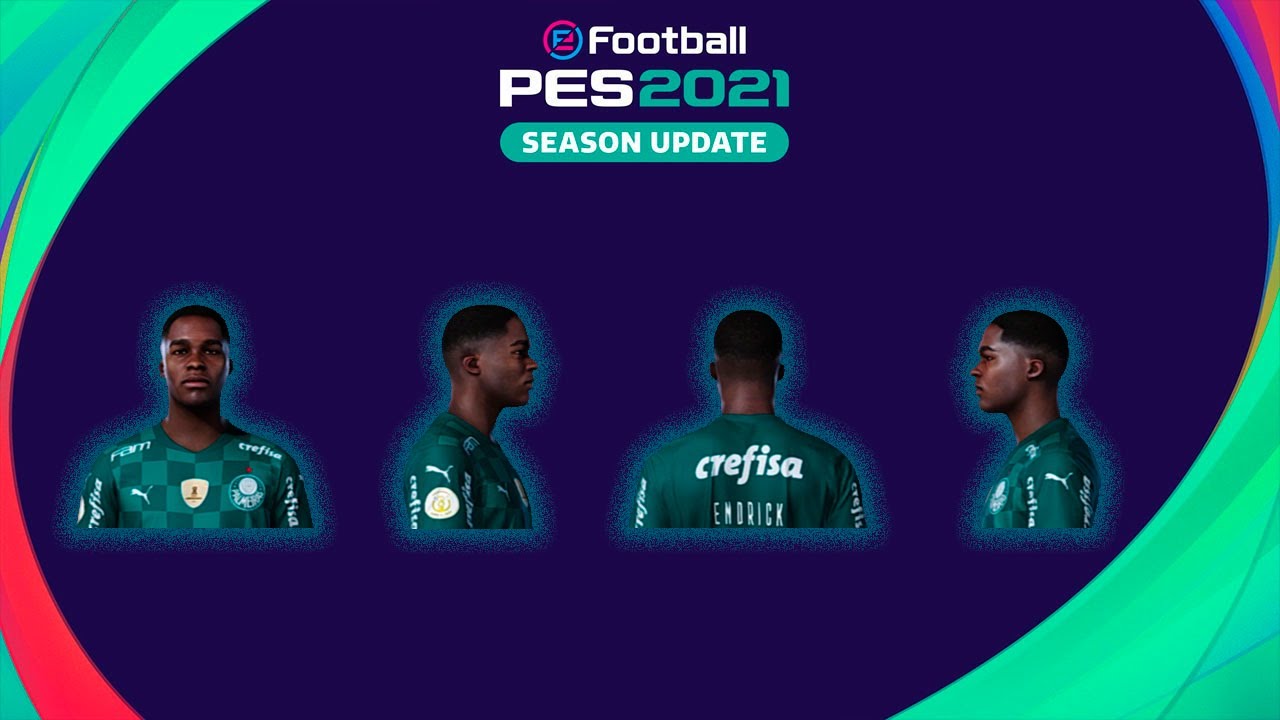 Endrick Face Compatível com todos Patchs - Pes2021 - YouTube