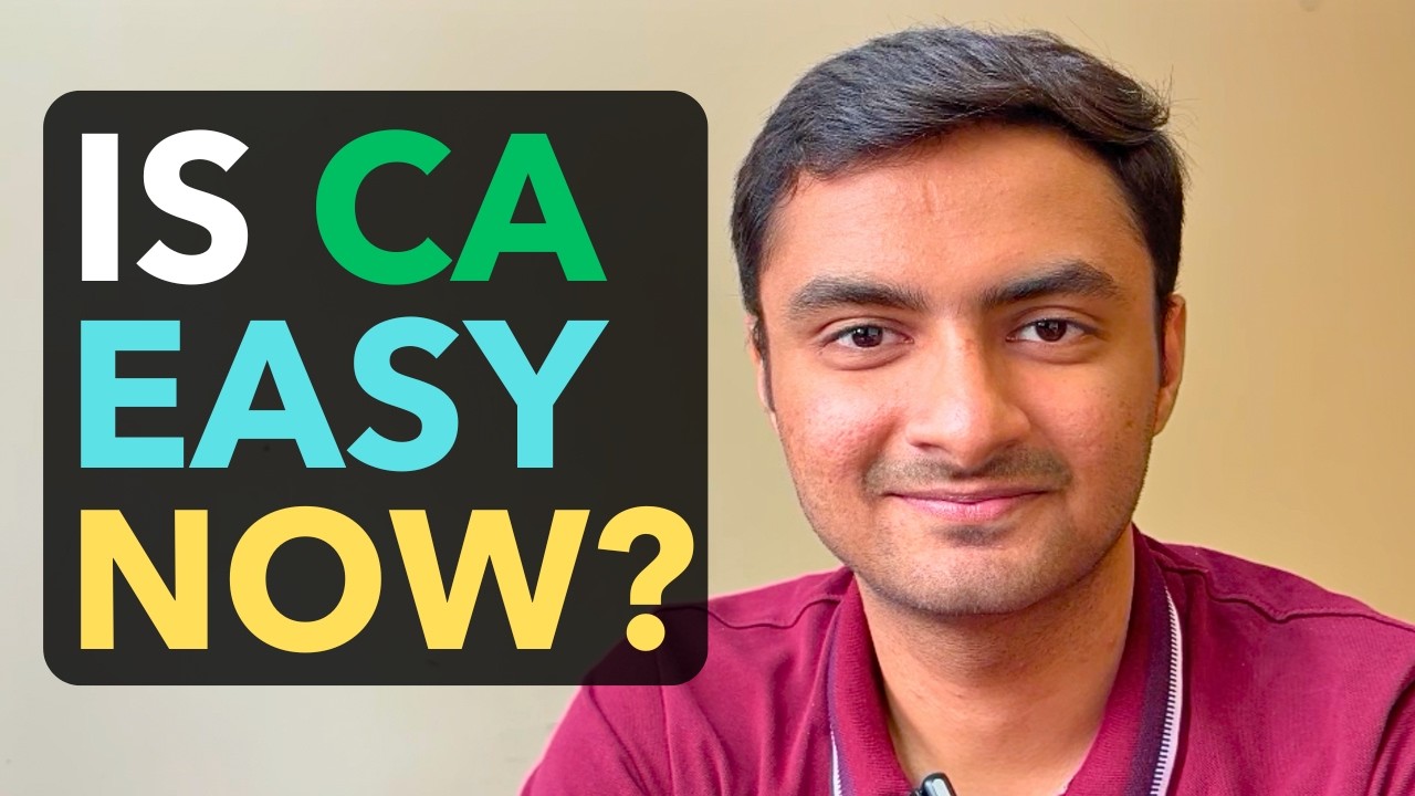 Is CA Still TOUGH? Is NEW CA Course EASY? - YouTube