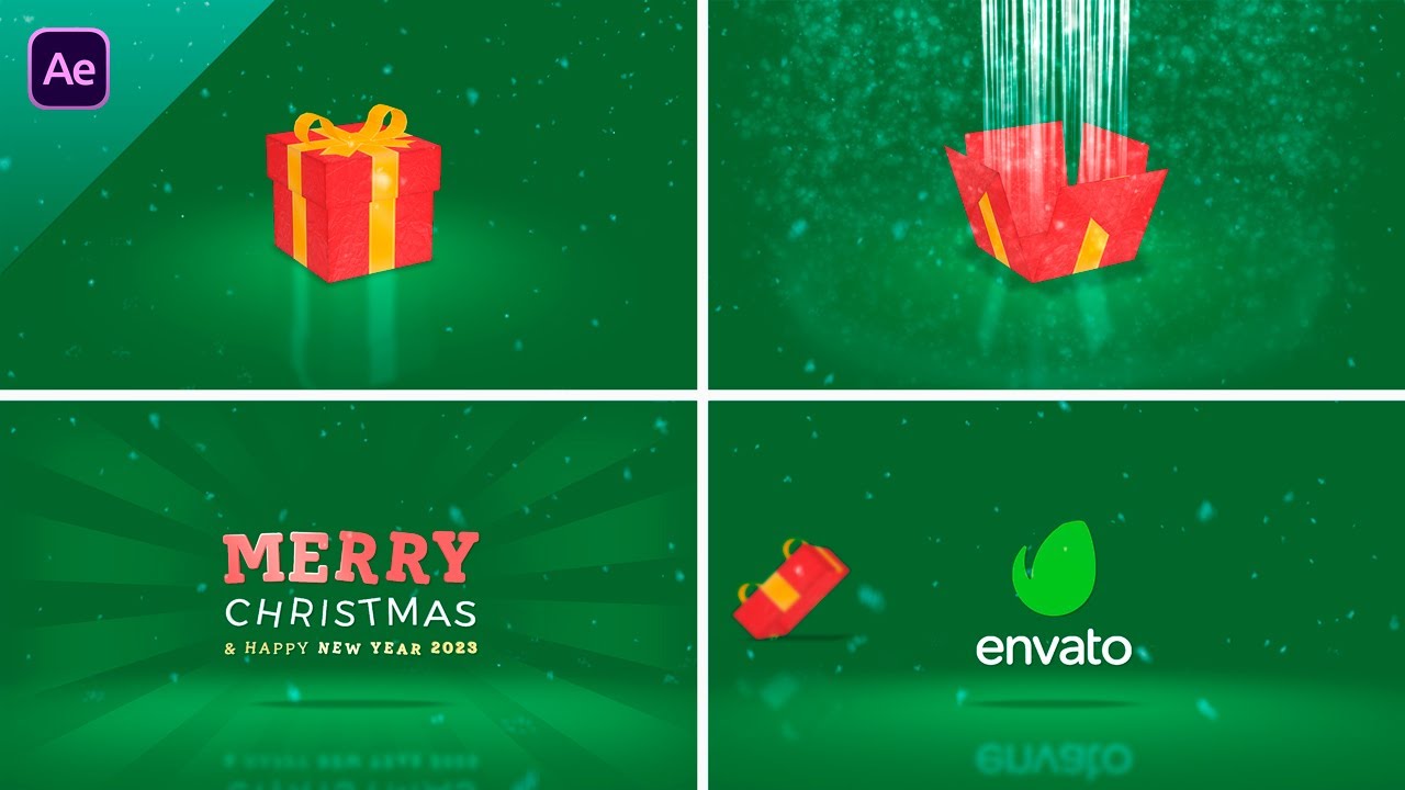 Gift Box - After Effects Template (Tutorial) - YouTube