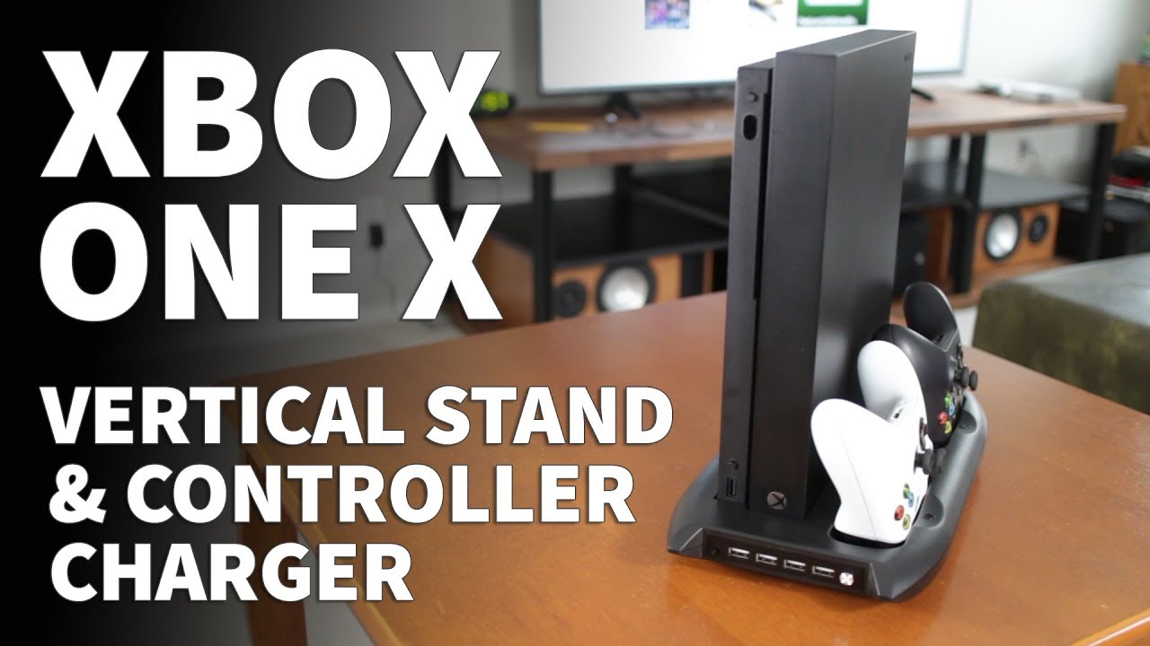 Xbox One X Vertical Stand and Charging System – Doubi Xbox Rechargeable ...