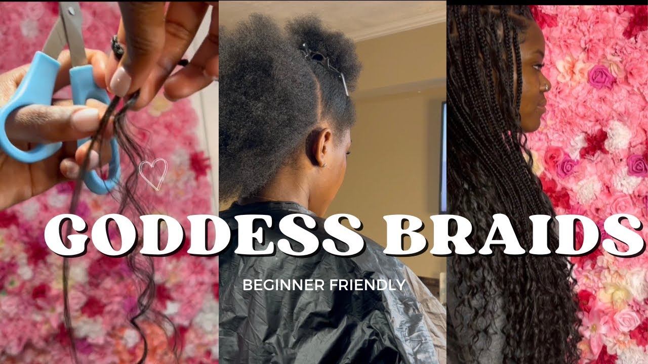Goddess Braids Tutorial | How to get the perfect curly ends ! - YouTube