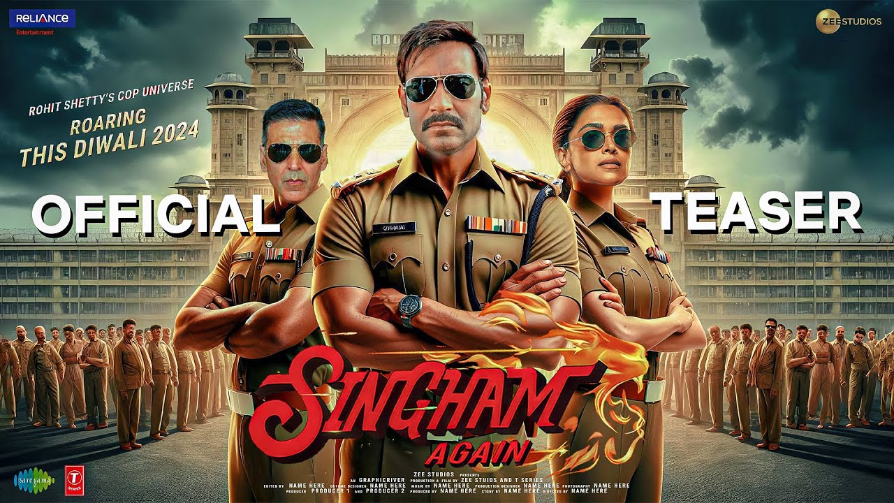 Singham Again - Official Teaser | Ajay Devgn, Akshay K, Deepika P ...