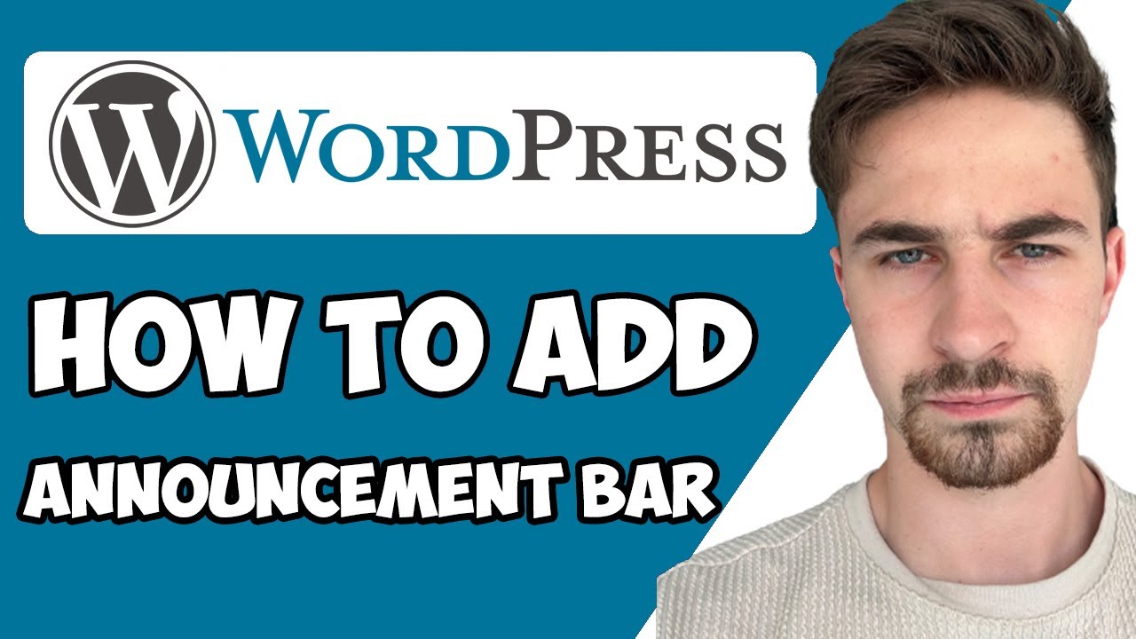 How to Add Announcement Bar To WordPress 2024 - YouTube