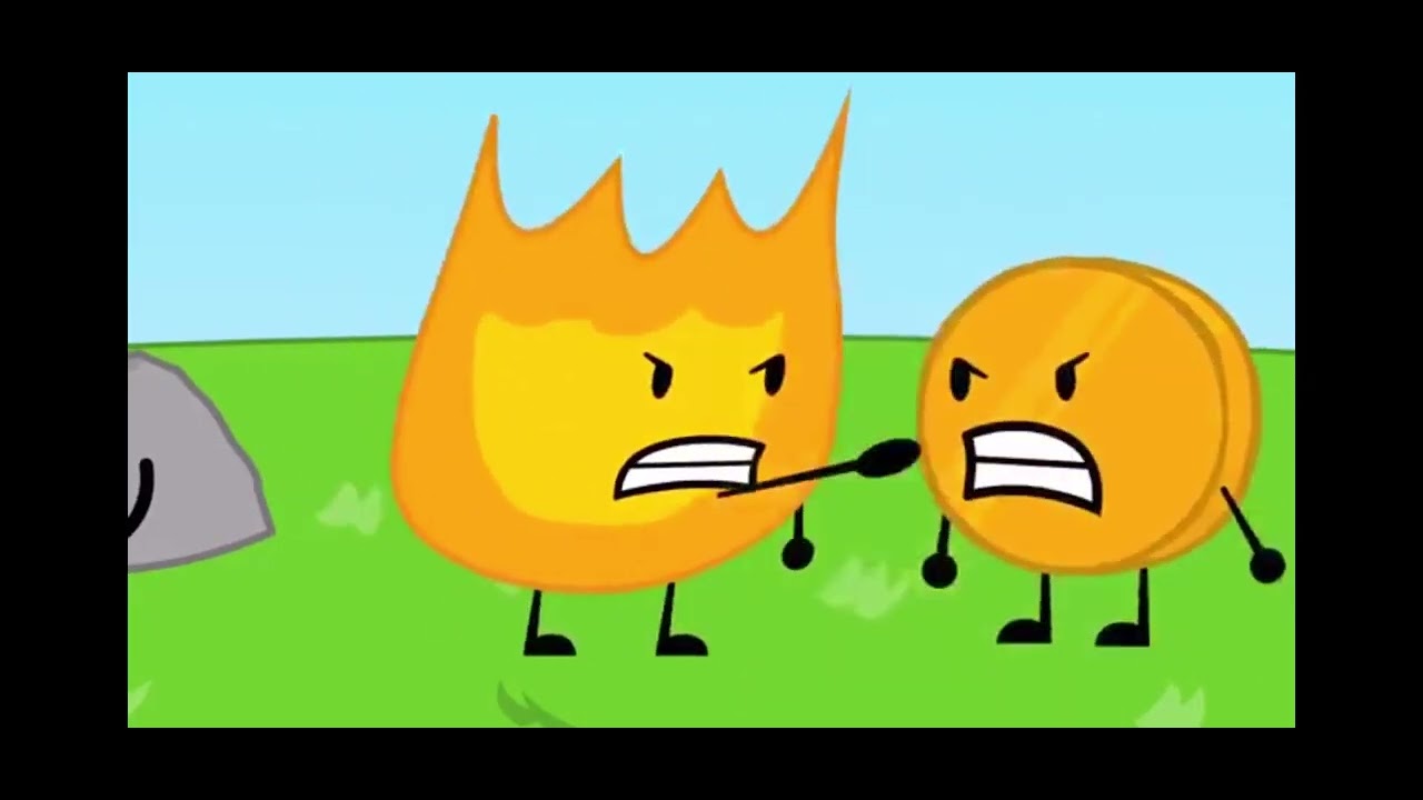 BFDI Firey and Coiny slapping each other - YouTube