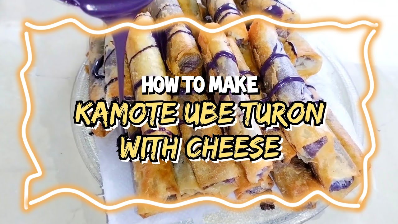 Kamote Ube Turon recipe - try this! easy to make and yummy - YouTube