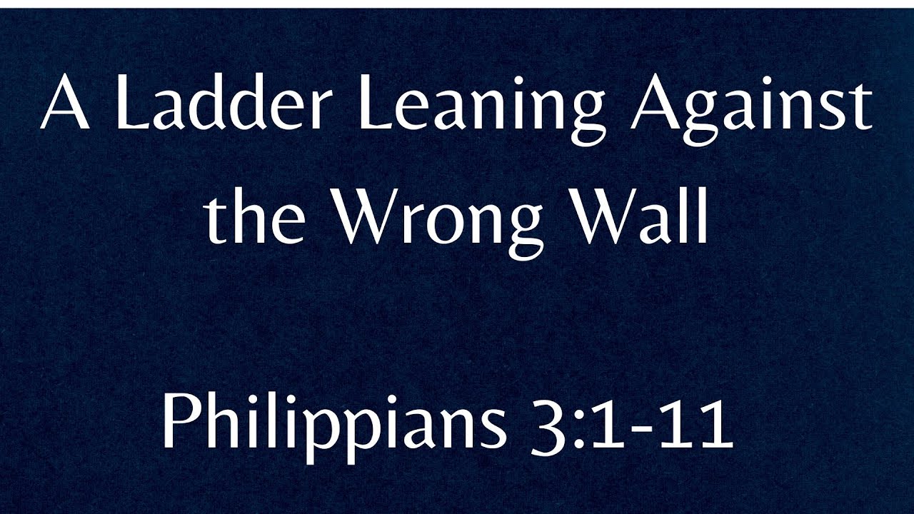 A Ladder Leaning Against the Wrong Wall - YouTube