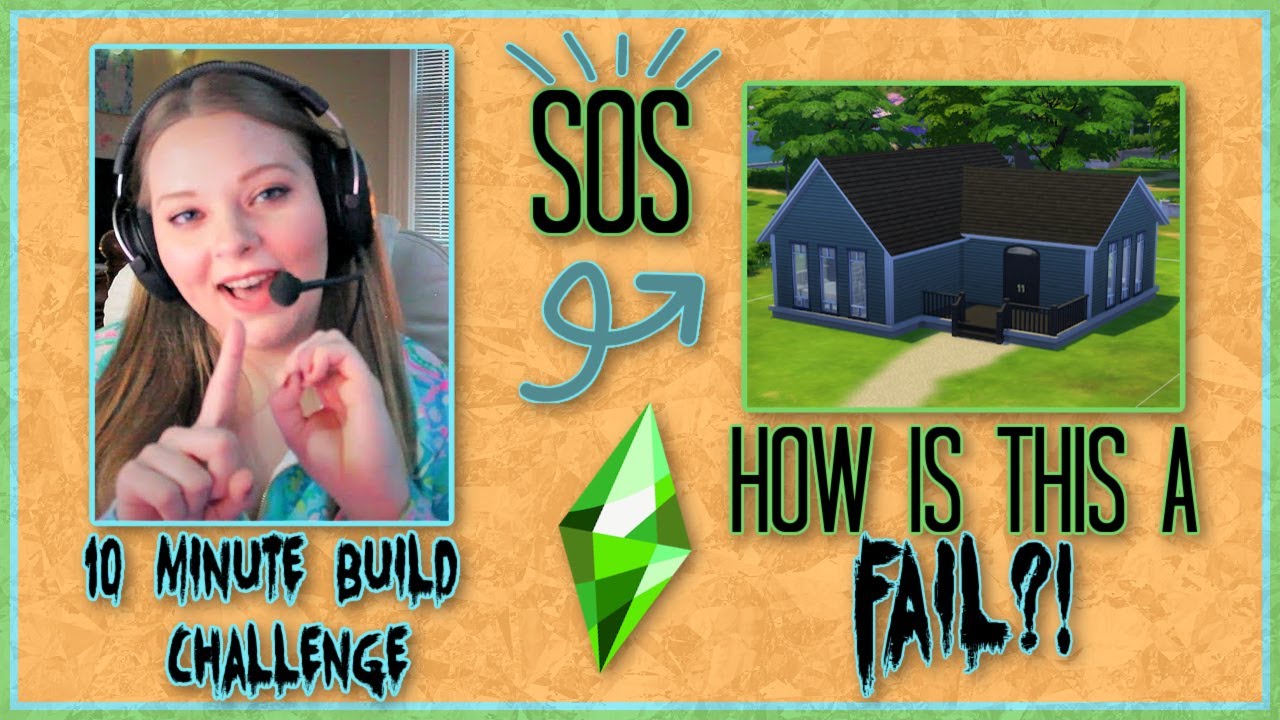 Sims 4 but I Panic Build for 10 Minutes - YouTube
