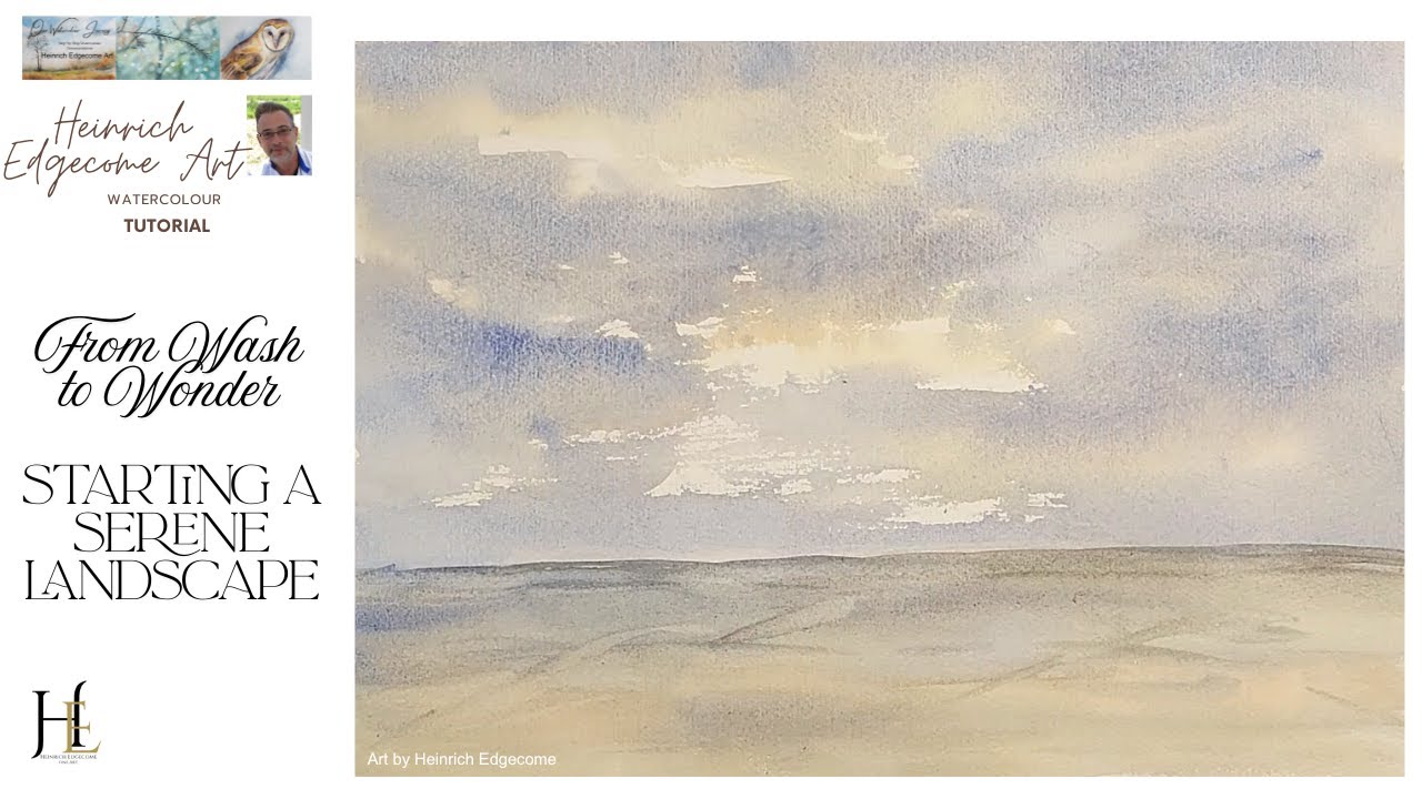 Starting a spontaneous Watercolor Landscape: Part 1 - YouTube