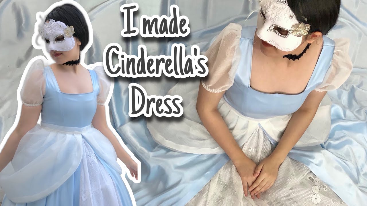 Making Cinderella’s Ballgown Dress | DIY Disney Princess Movie Costume ...