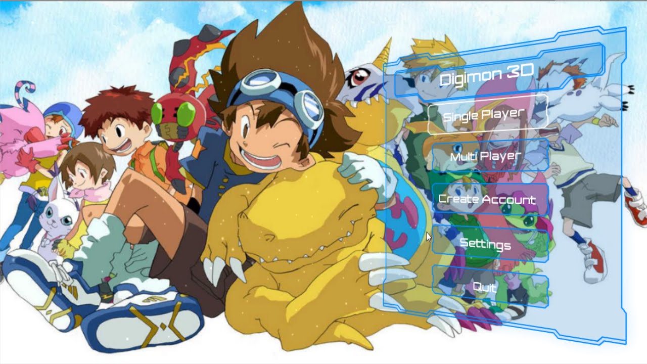 Digimon 3D - New UI(User Interface) - YouTube