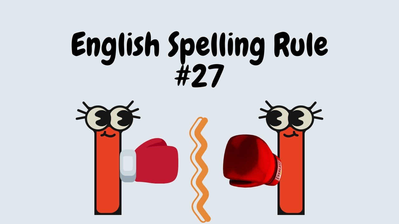 English Spelling Rule#27 / Two I's cannot be together! - YouTube