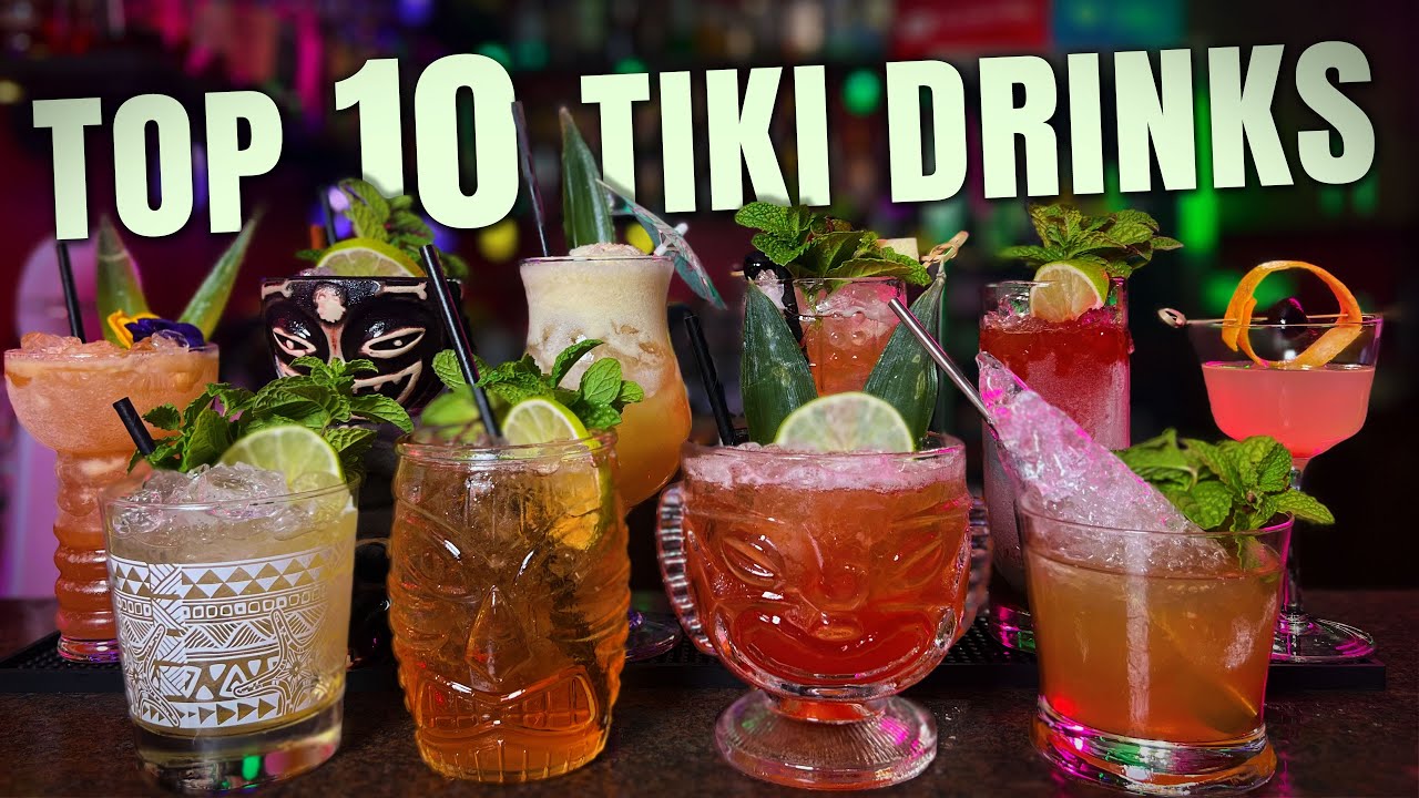 🍸 10 Essential Tiki Cocktails 🌺🌴 | Must-Try Exotic Drinks for Home ...