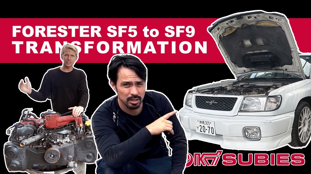 Forester SF5→SF9 Transformation / From Stock EJ20K to JDM EJ205 - YouTube