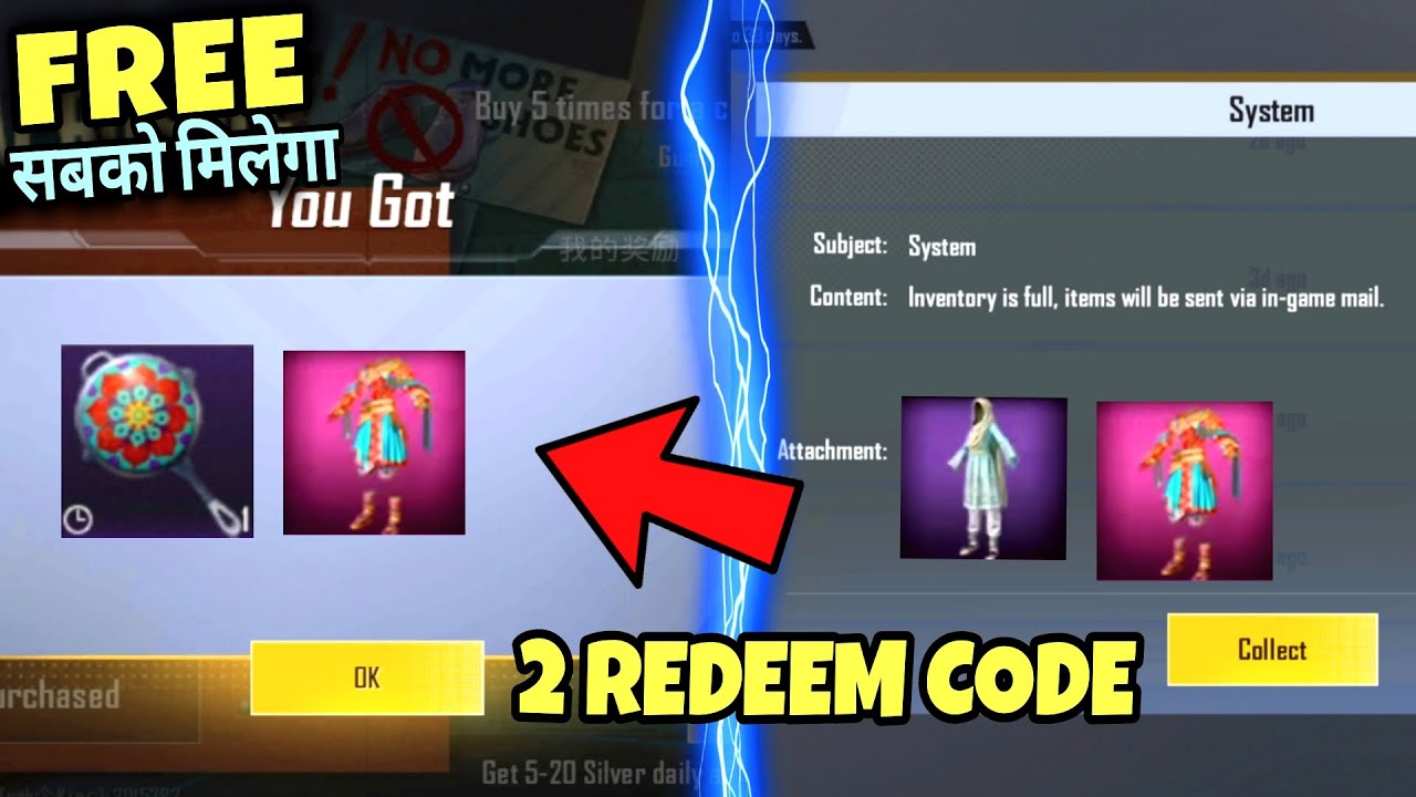 Pubg Mobile Lite Working 2+ Redeem Code 100% Real Rewards 🎁| Pubg Lite Redeem Code | Pubg Lite ...