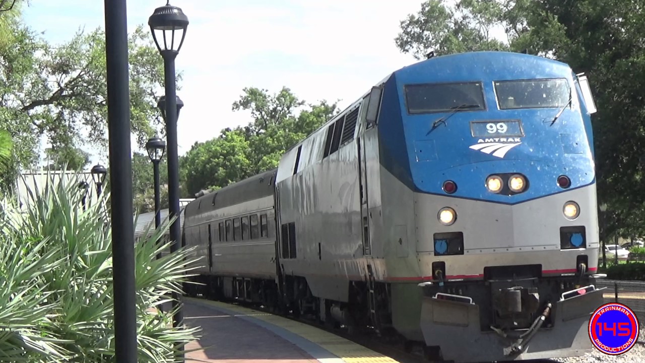 *RARE!!!!!!* Amtrak Silver Star with Dining Car and P42 Start Up ...