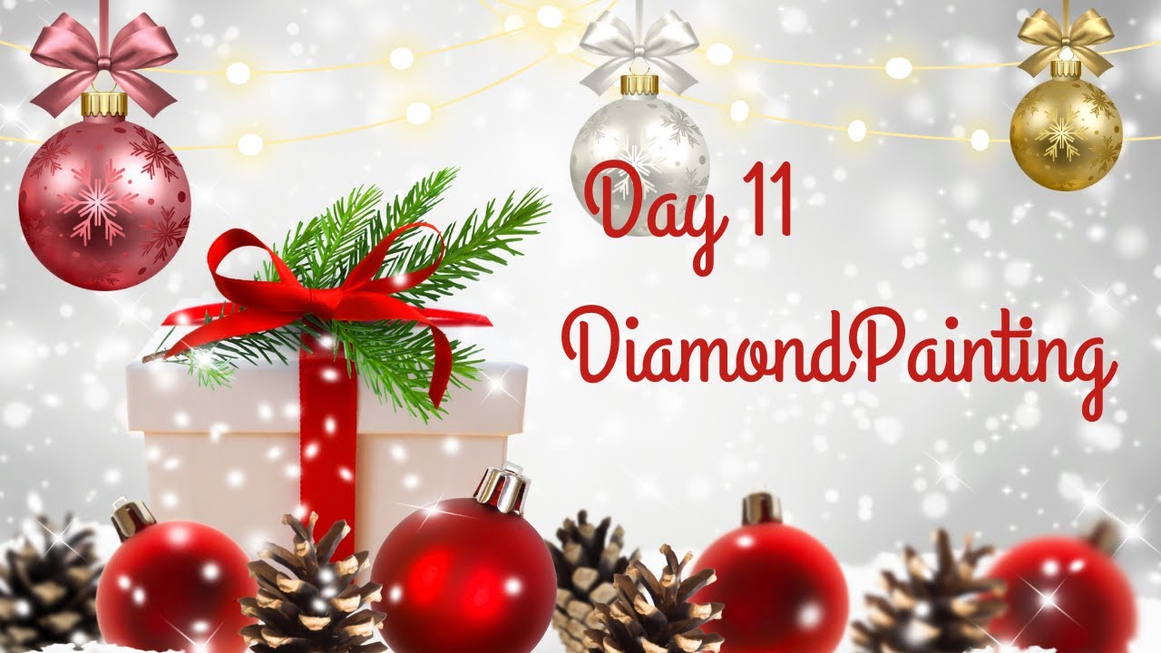 Diamond Painting Countdown to Christmas Day 11 || Mini Wip & Chat - YouTube
