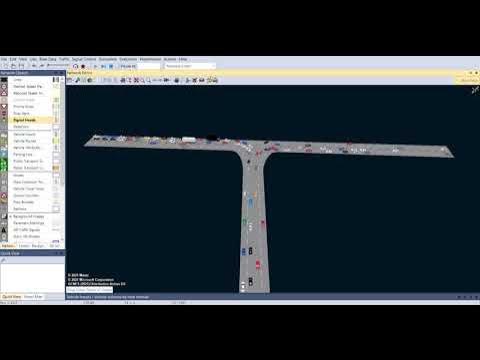Simulation of Traffic in PTV vissim - YouTube