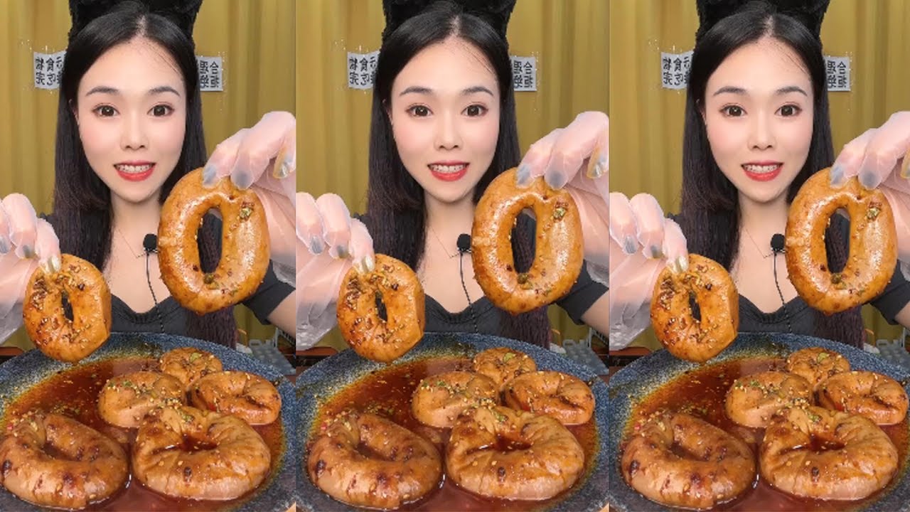Pig Intestine，Asmr Chinese Food Mukbang Eating Show - YouTube