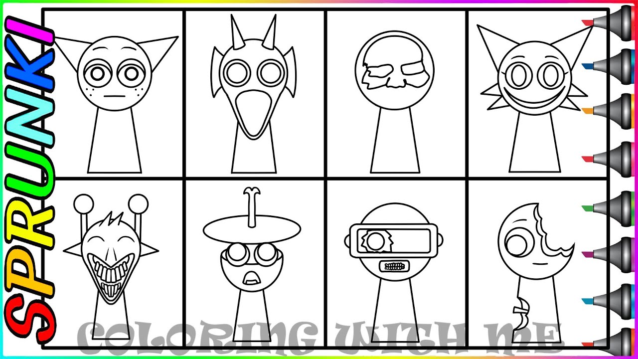 Sprunki Phase 2 Part 2 | How to Draw ALL Sprunki Characters | NEW ...