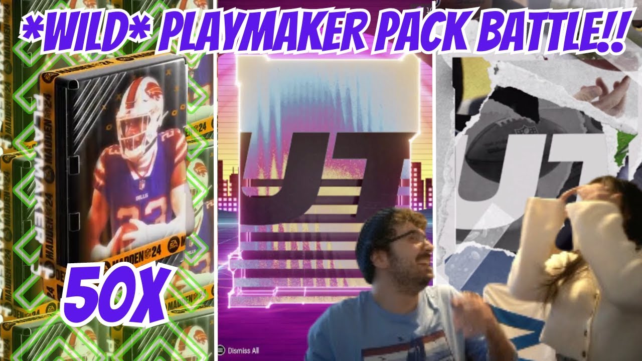 *BIG PULLS* 50X PLAYMAKER PACK OPENING IN MADDEN 24!! PACK BATTLE VS ...