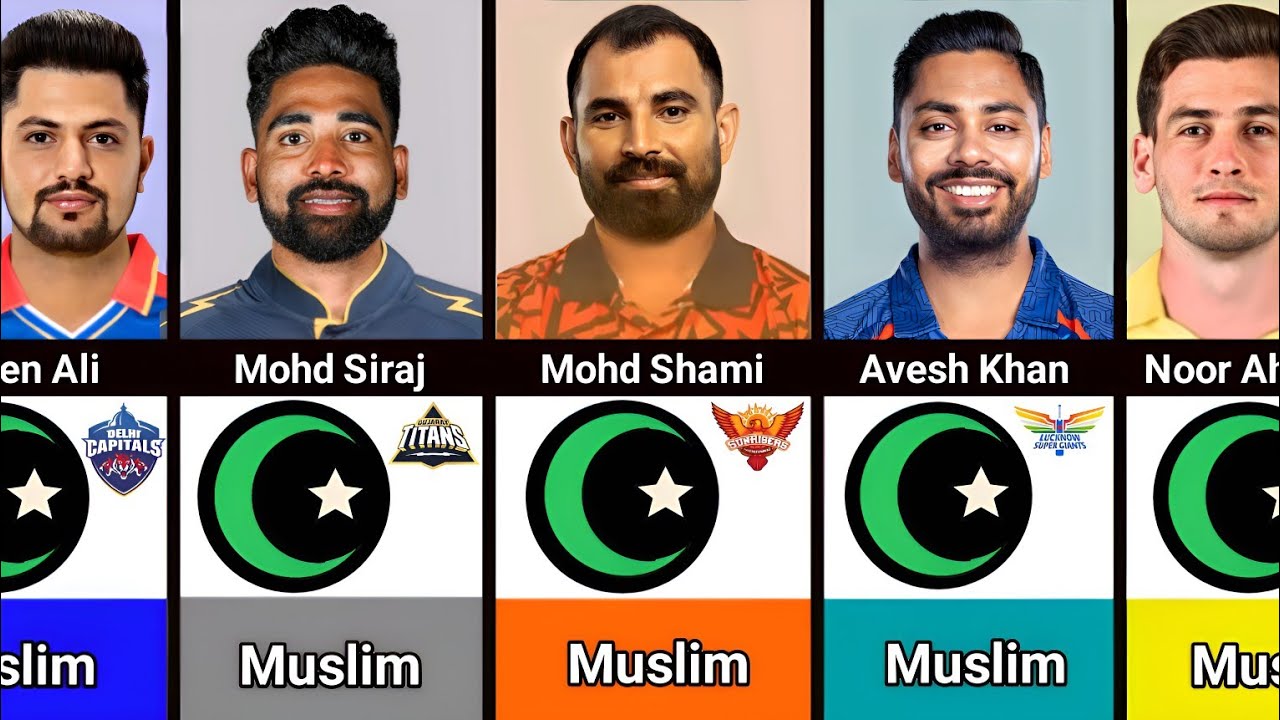 Muslim Cricketers in IPL 2025 | Muslim IPL Cricketers | IPL 2025 - YouTube