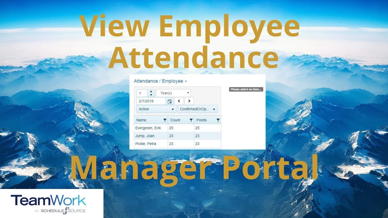 TeamWork 5 Manager Tutorial: How to View Employee Attendance - YouTube