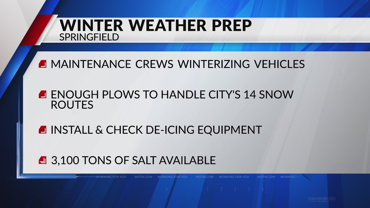 Springfield snow plow fleet prepares for winter weather - YouTube