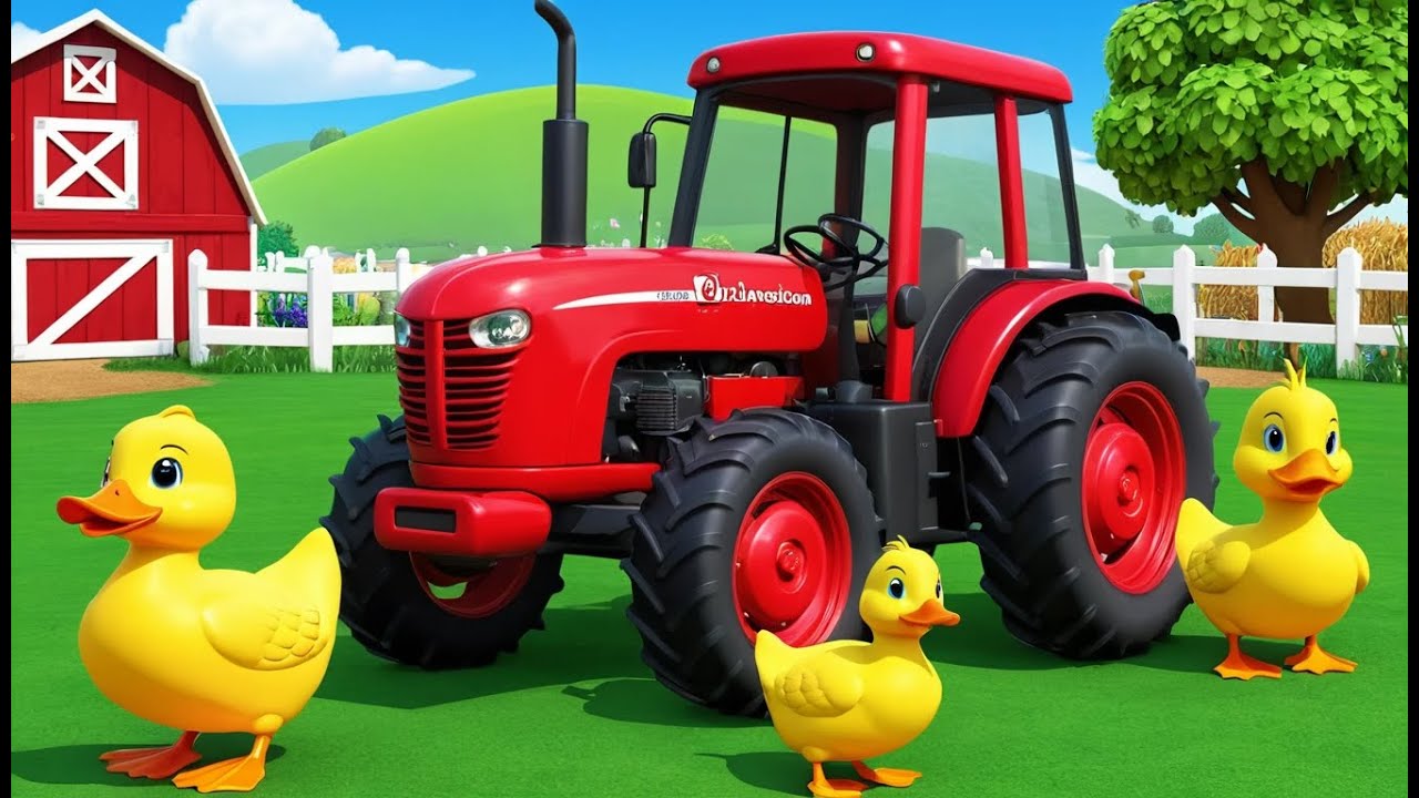 Baby Tractor and the Dancing Ducks 🚜🦆 | 3D Animated Nursery Rhyme for ...