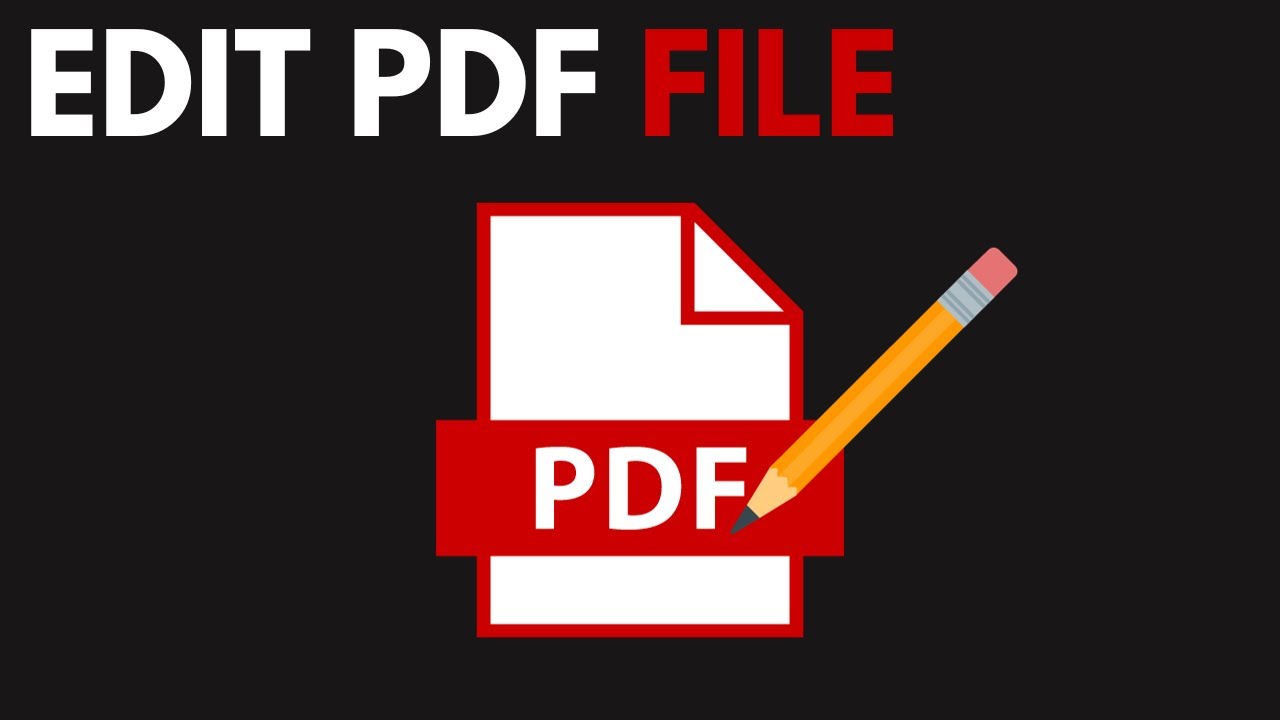 How To Edit A PDF File YouTube How To Edit A PDF File YouTube