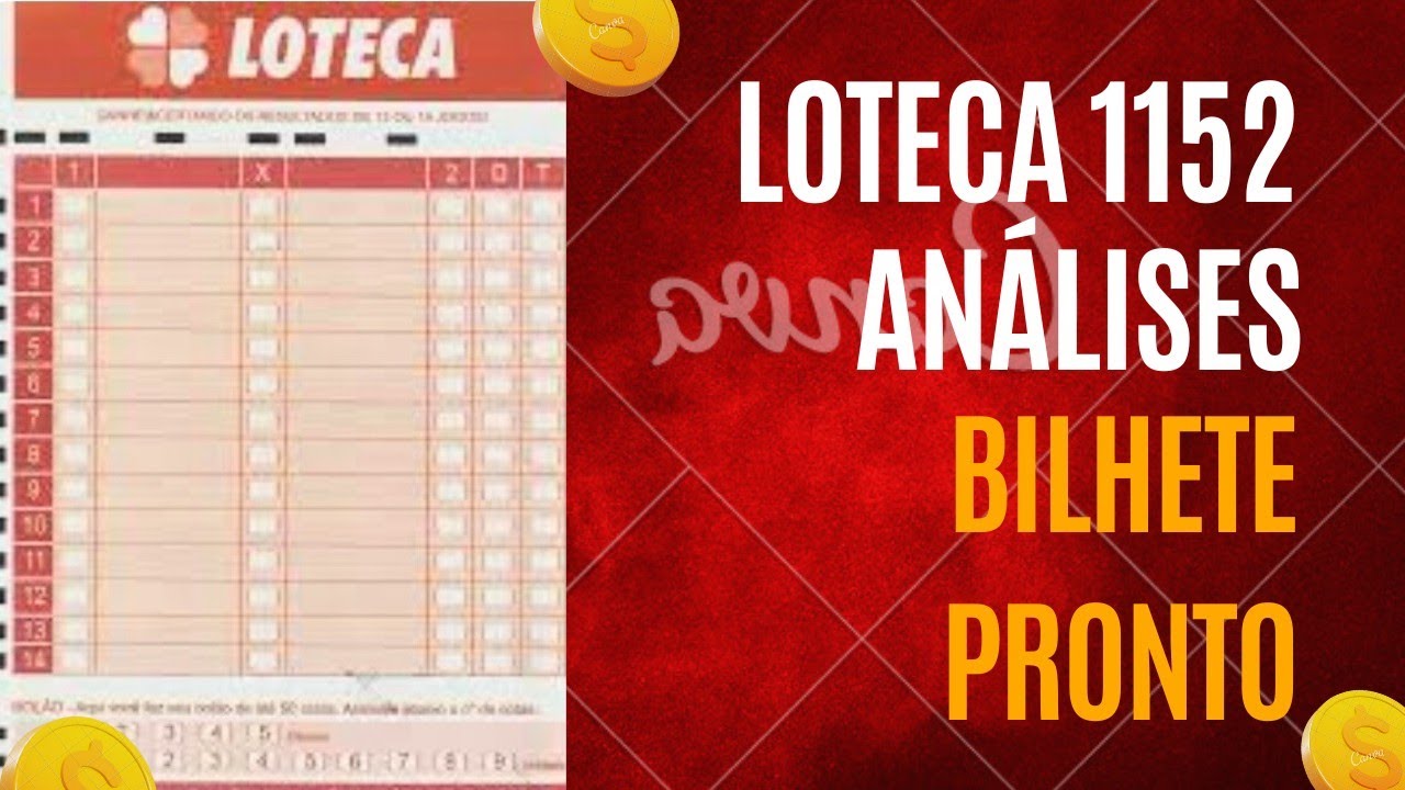 BILHETE PRONTO COM 5 DUPLOS DA LOTECA 1152. #loteca #loteca1152 # ...