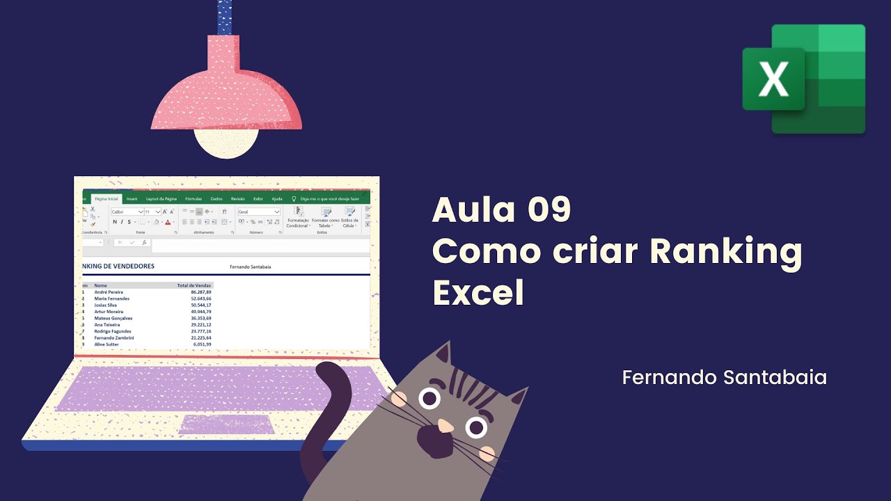 Como criar Ranking Excel - YouTube