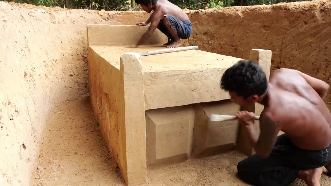 Building The Most Creative Private Underground Living Room In ...