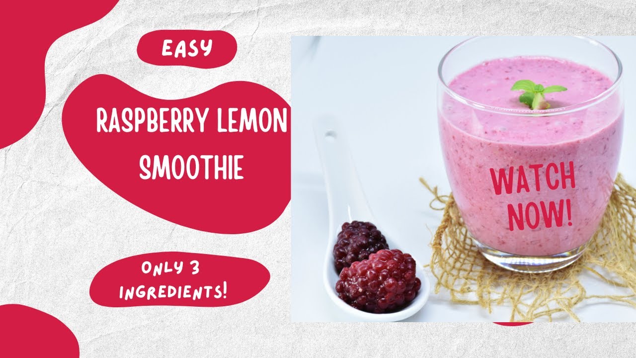 Are you ready for the best smoothie recipe ever? Raspberry Lemon ...