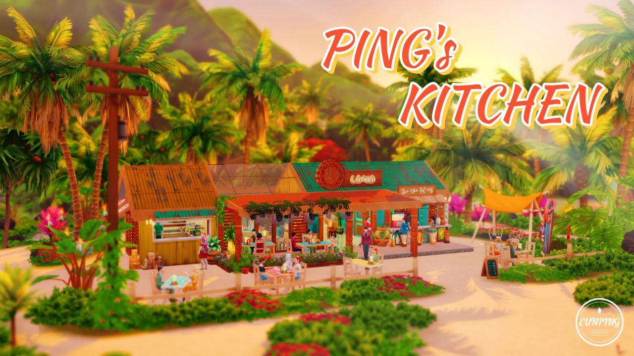 심즈4 핑식당 인 술라니│SIMS4 PING's KITCHEN│NO CC│STOP MOTION - YouTube