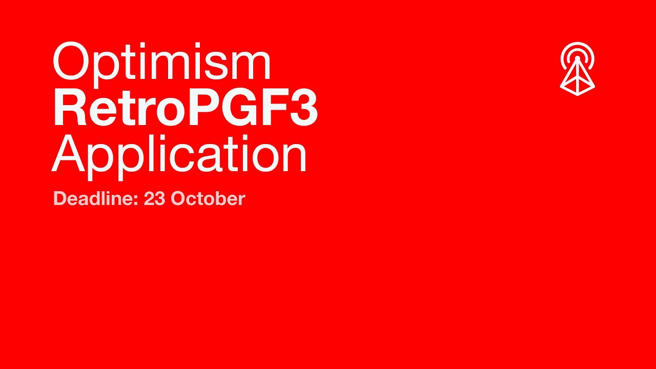 Optimism RetroPGF 3 Application Walkthrough - YouTube