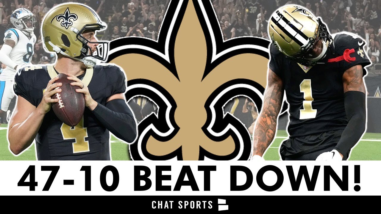 INSTANT REACTION! Saints vs Panthers NFL Week 1 BLOWOUT Ft Alontae ...