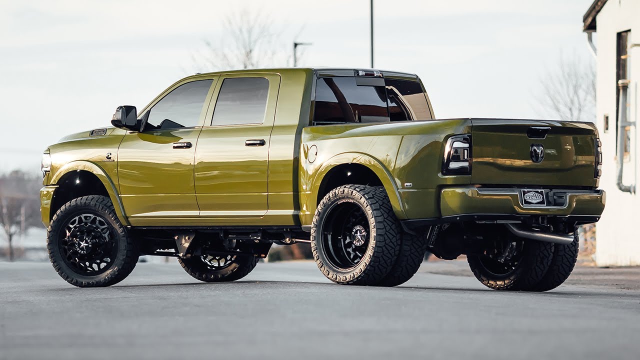 Full REVEAL Of Sarge 2.0! | Gloss Army Green Laramie Megacab Cummins ...