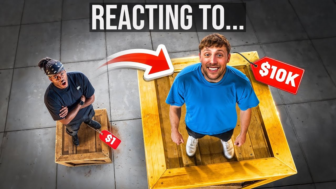 REACTING TO "SIDEMEN $1 vs $10,000 MYSTERY BOX" - YouTube