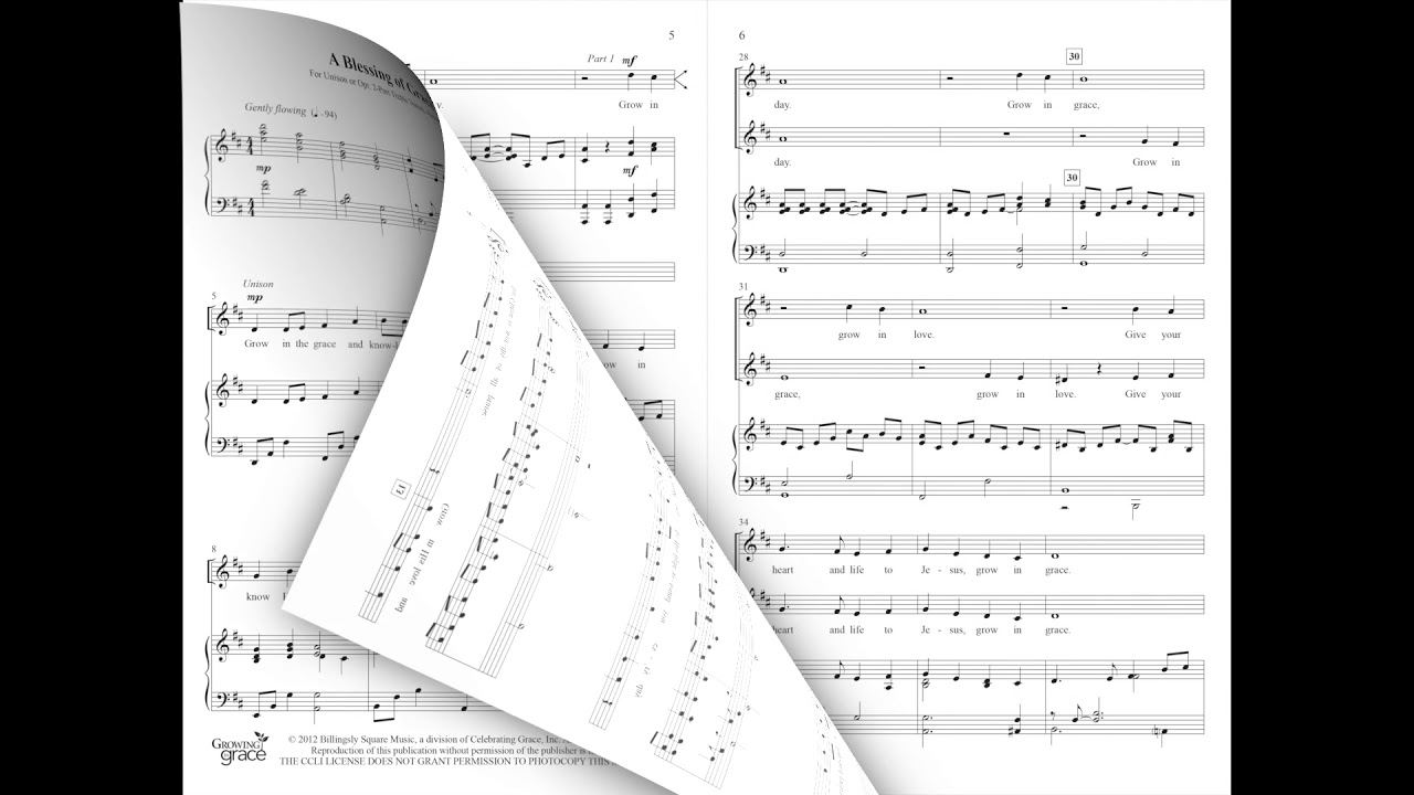 "A Blessing of Grace" from Growing in Grace Anthem Series - YouTube